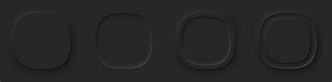 Premium Vector Set Of Blank Neumorphism Button Dark Mode 3d Neumorphism Buttons Design Style