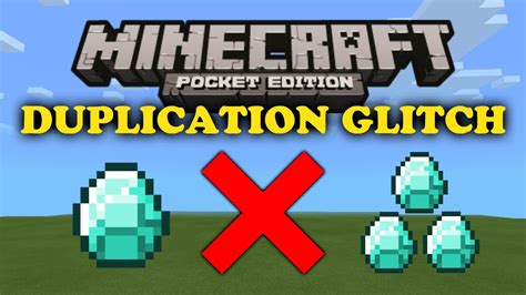 Duplication Glitch Minecraft PE YouTube