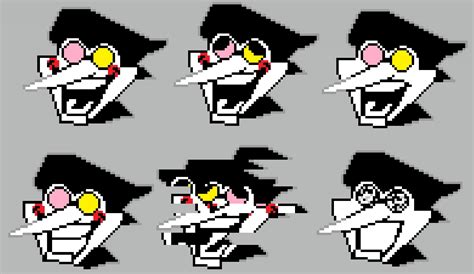 Spamton Dialogue Sprites I Made From Upscaling Celerysights Pixel