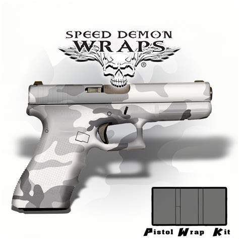 Gun Wrap Universal Skins ~ Urban Snow Camouflage Speed Demon Wraps