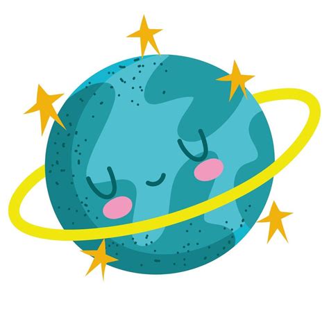 Cute Planet Cartoon 6099116 Vector Art At Vecteezy