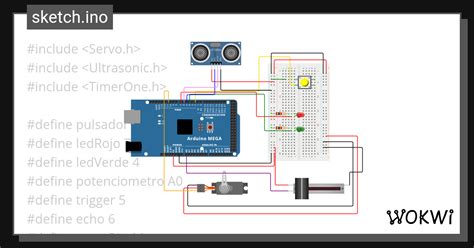 Barrera Parking DEFINITIVO Wokwi ESP STM Arduino Simulator