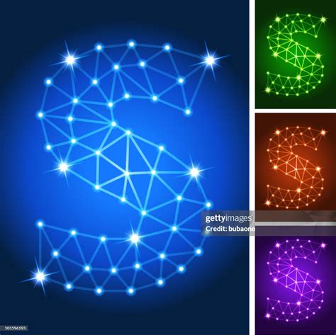 s on triangular nodes connection structure vector art high res vector