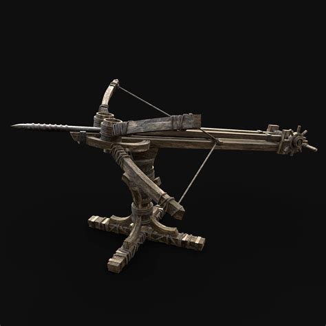 Medieval Ballista Projectile Launcher Collection 3d Model By Enterables
