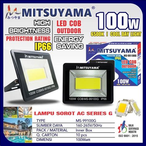 Jual Lampu Sorot Kap Sorot Led Floodlight Cob Watt Shopee Indonesia