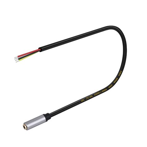 Yigsecu 3 5mm Female Auditory Plug To Trrs Stereo Bare Wire Auditory Cable For Replacement And