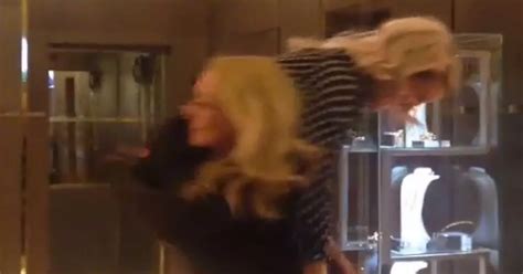 Watch Chloe Madeley SPANK Ashley Roberts After Filming The Jump Mirror Online