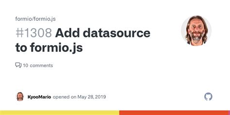 Add Datasource To Formio Js Issue 1308 Formio Formio Js GitHub