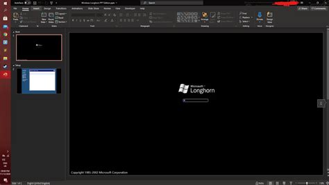Working On A Ppt Os Based On Windows Longhorn Rprojectpowerpoint
