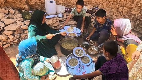 Nomads Gathering With Serving Iranian Food Youtube