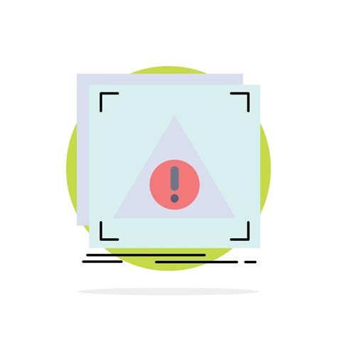 Error Application Denied Server Alert Flat Color Icon Vector 13332027