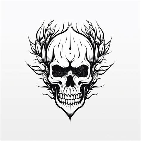 Realistic Skull With Shadow Stock Illustration Illustration Of Eyes Sign 294827814