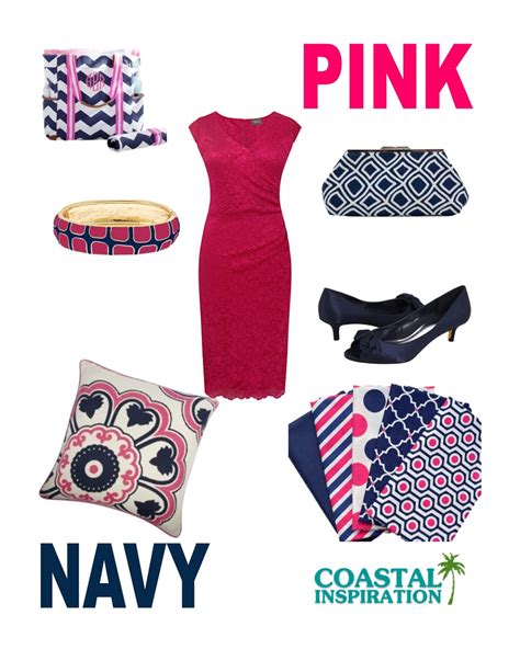 Coastal Inspiration Mondays Color Inspiration Pink And Navy