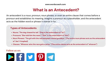 Antecedent Definition And Useful Examples In English Grammar Word Coach