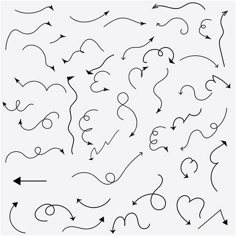 Premium Vector Set Arrow Icon Collection Different Arrows Sign Black Vector Arrows Vector