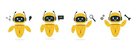 Chatbot Neural Network AI Servers And Robots Technology Cute Chatbot Ai Character 36273871