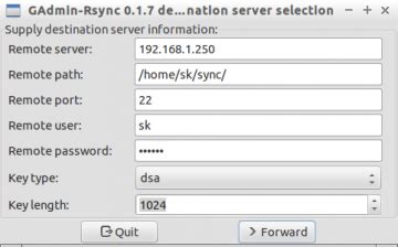 Grsync And GAdmin Rsync The Graphical Front End Applications For Rsync Tool Unixmen