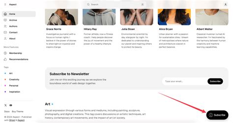 Portal Signup Button Aspect Theme Documentation Priority Vision