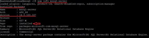 upgrading sql server vnext on red hat linux to latest available update