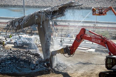 Demolition Of Gerald Desmond Bridges Connector Ramp Begins Press