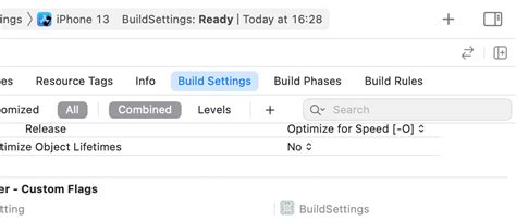 how to access build settings in swift