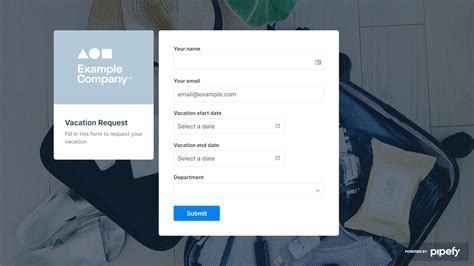 Vacation Request Process Template Free Pipefy