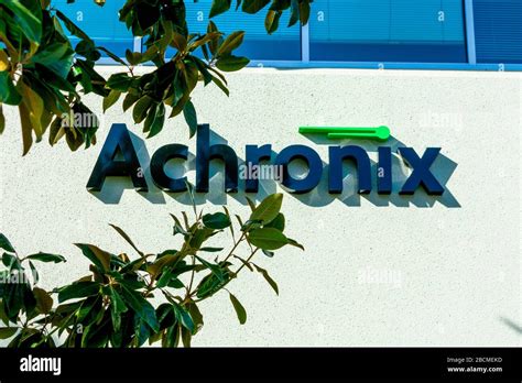 Achronix Sign On The Facade Of Achronix Semiconductor Corporation In Silicon Valley Achronix