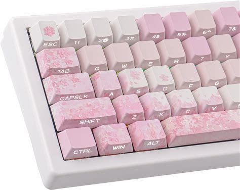 Kovnise Pudding Keycaps Asa Keycaps Set 125 Keys Cute Girly