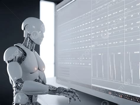 Big Data Network Information Artificial Intelligence Robot Advertising Background Robot