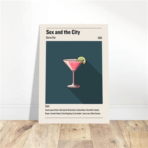 Sex And The City Minimalist Tv Show Poster Lucertola Designs