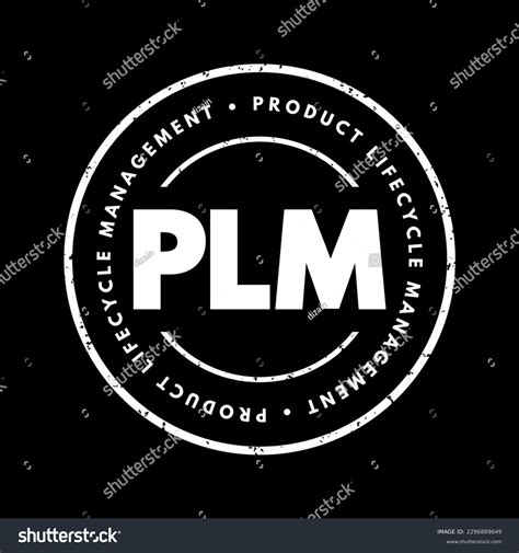 Plm Product Lifecycle Management Process Managing Stock Vector Royalty Free