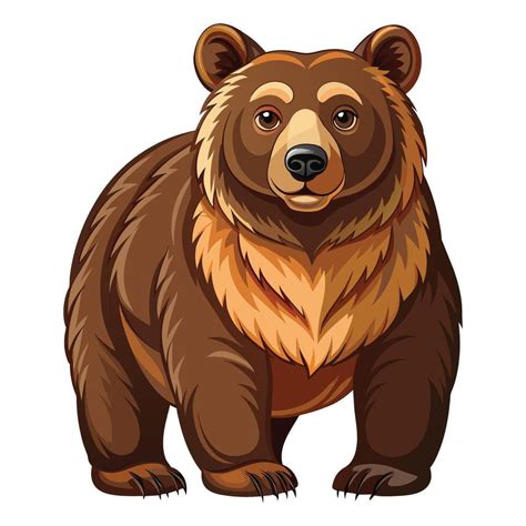 Bear Illustration On White Background 41458928 Vector Art At Vecteezy