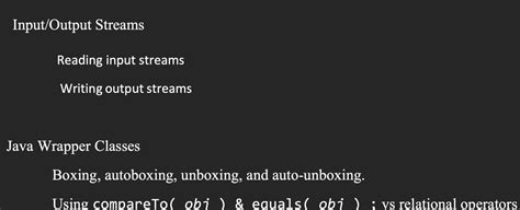 Solved Java Review Topics Please Provide Examples Inputoutput