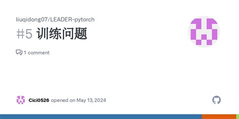 训练问题 Issue liuqidong LEADER pytorch GitHub