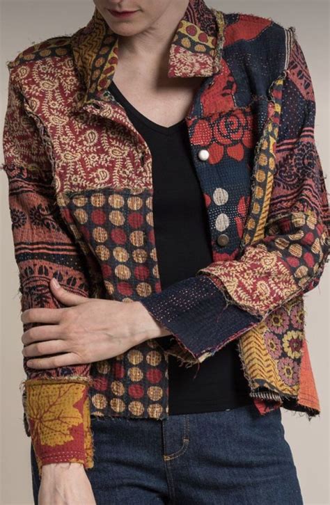 Pin By Gail Steven On Beyond Patchwork Wearable Art Clothing Quilted Clothes Colorful Jacket
