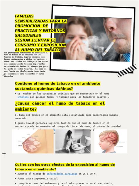 Sesion 1 Prevencion Tabaco Pdf Fumar Tabaco Adicción