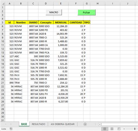 acomodar por bloques y totalizar macros y programación vba