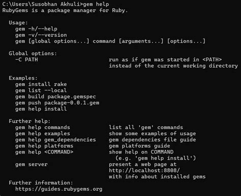 Gem Command Basics In Ruby Geeksforgeeks