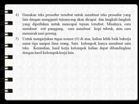 Contoh Teks Prosedur Cara Membuat Sesuatu