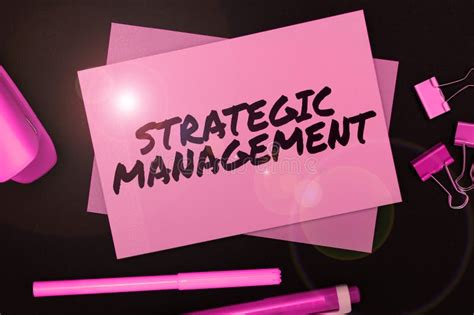 Text Caption Presenting Strategic Management Business Approach