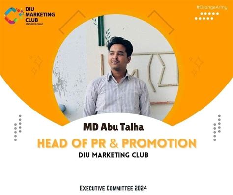 Md Abu Talha On Linkedin Thank You Diu Marketing Club For Giving Me