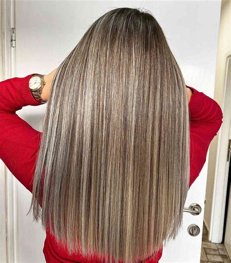 Straight Brown Hair With Blonde Tips