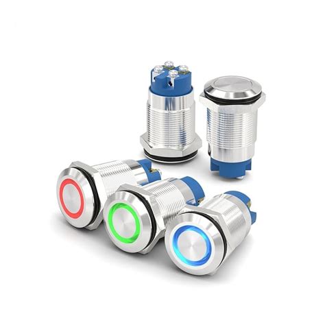 Extra Long Thread Latching 16mm Push Button Switch Cdoe Pushbutton