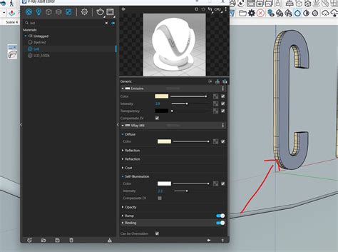 Unwanted Light Lines With Emissive Material Help V Ray For SketchUp SketchUp Community