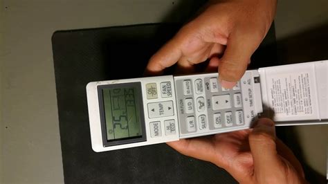 How To Set Weekly Timer Mitsubishi Ac Remote Control Youtube