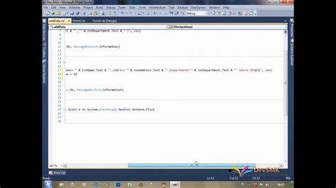 Vb Net Data Type Mismatch In Criteria Expression Update Data Youtube