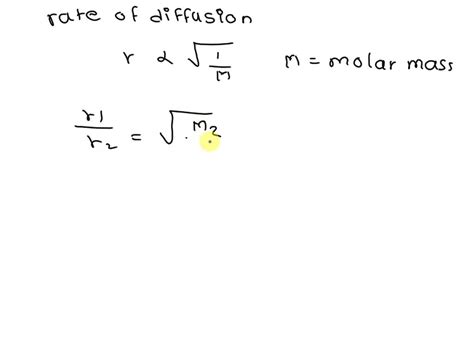 SOLVED Calculate The Diffusion Rates Of NH And HCl Gases When Mixed Together