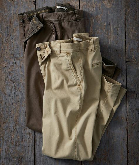 Mens Resolute Khaki Pants In Cotton Stretch Carbon2cobalt