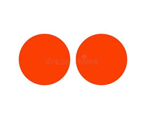 Circle Shape Symbol Orange Element Vector Graphic Design Stock Vector