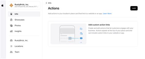 Apple Business Connect Actions To Add Links To Apple Maps Local Listing